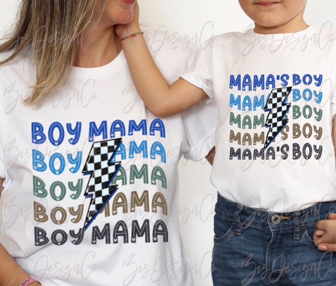 Boy Mama Mama's Girl Png, Boy Mom Png, Mom Son Matching Shirts Png ...