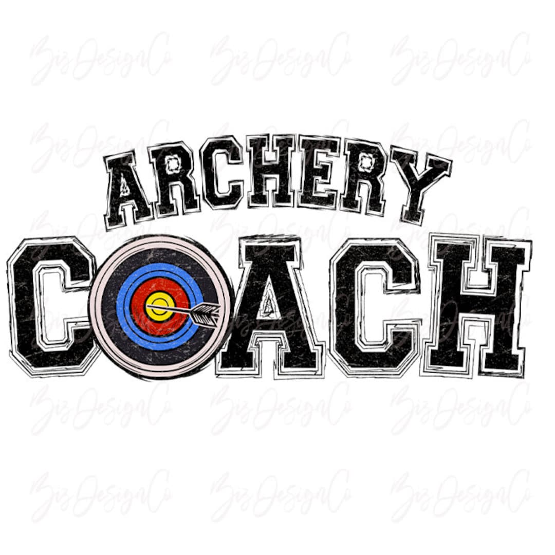 Archery Coach Png, Retro Archery Sublimation Designs Downloads, Vintage ...