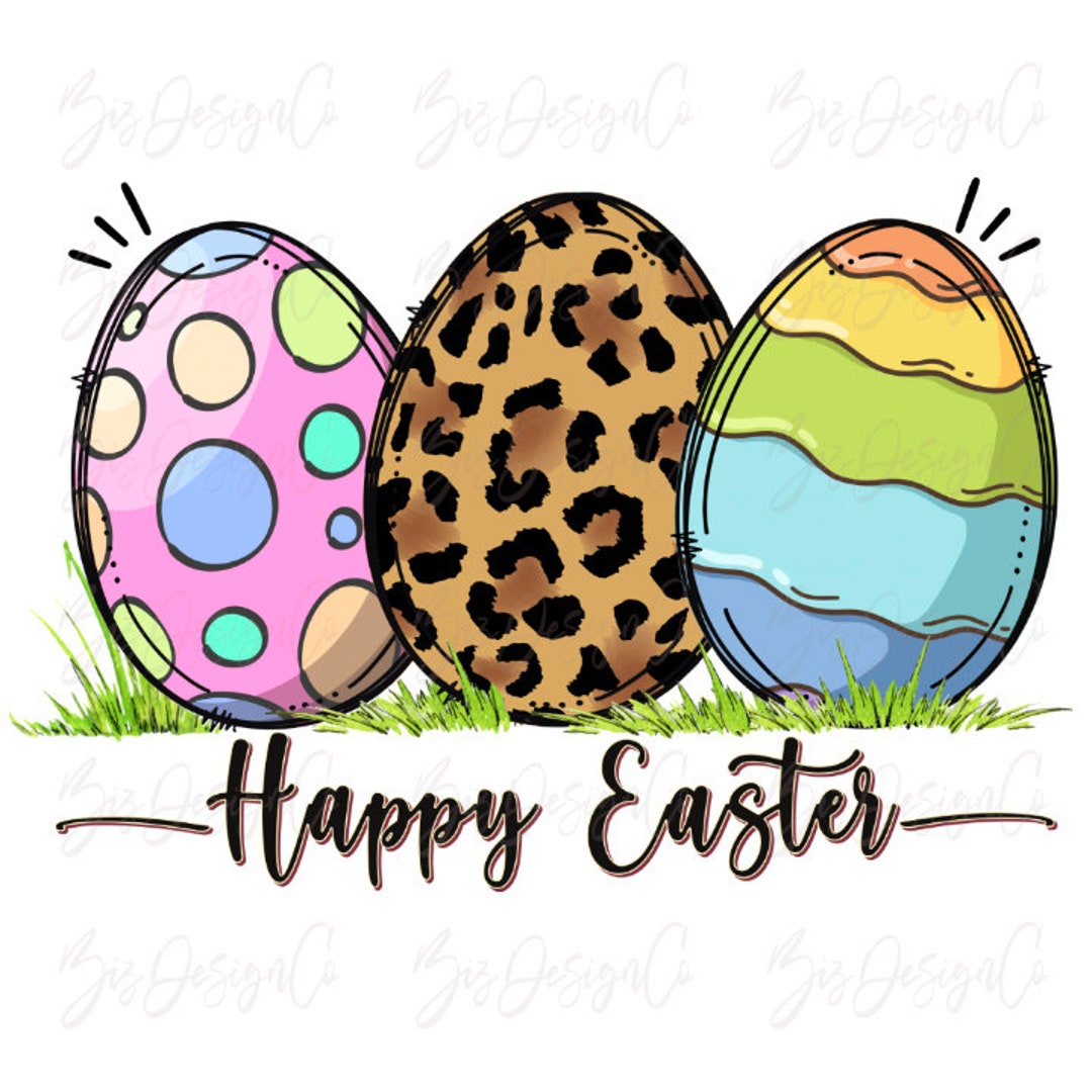 Happy Easter Sublimation Designs Downloads, Pink Girl Easter Eggs ...