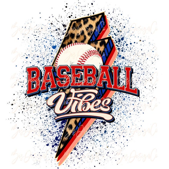 Baseball Vibes Png Leopard Baseball Sublimation Designs - Etsy