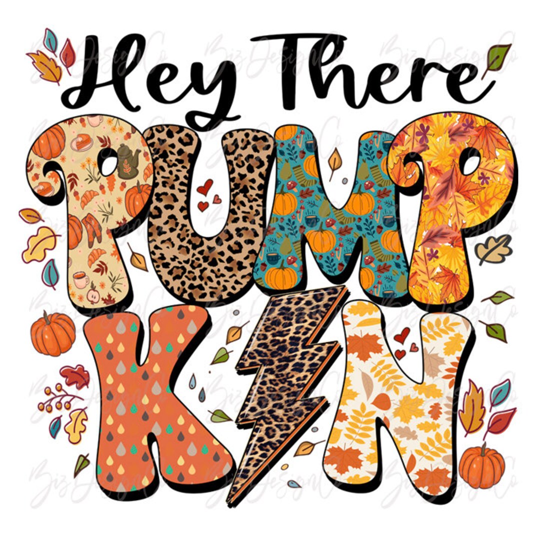 Hey There Pumpkin Png, Retro Fall Sublimation Designs Downloads, Hippie ...