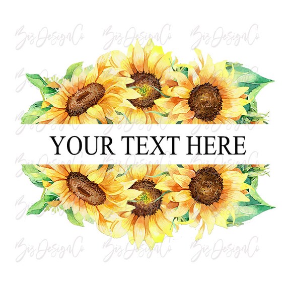 Sunflowers Sublimation Designs Downloads Sunflower | Etsy