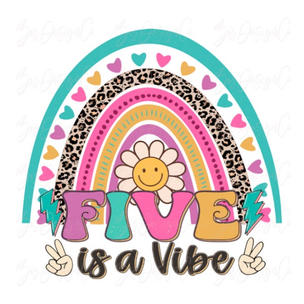 5 is a Vibe Party - Etsy