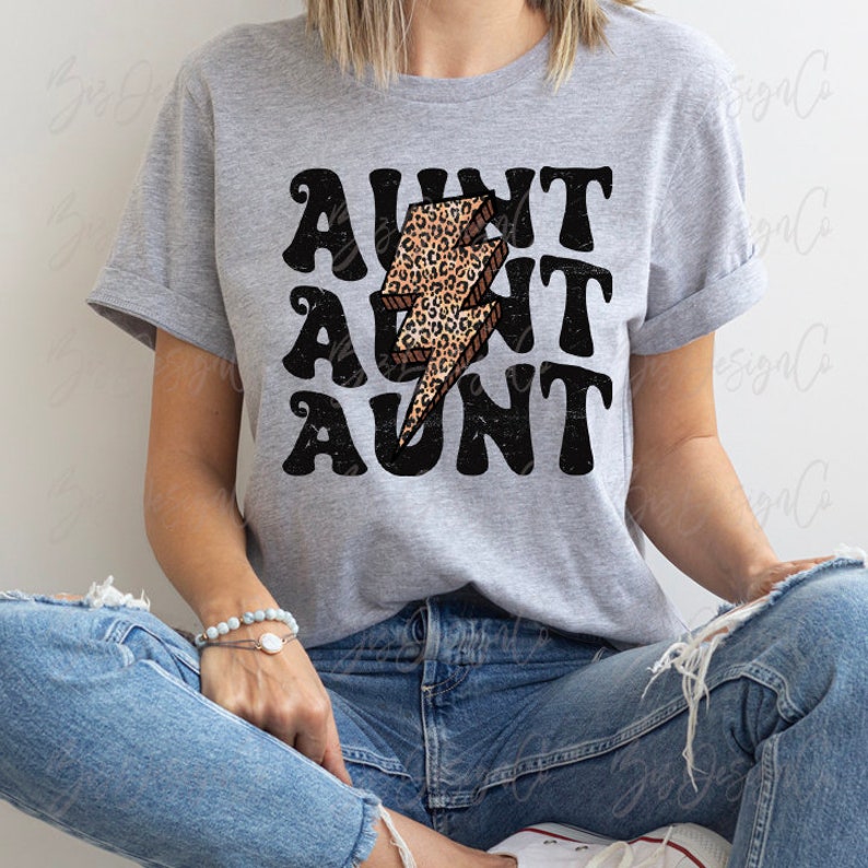 Retro Aunt Sublimation Designs Downloads Leopard Sublimation - Etsy