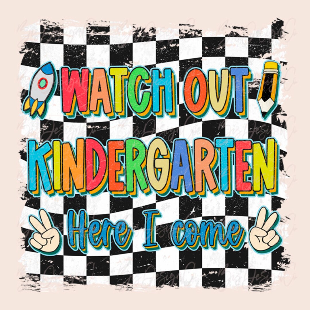 Watch Out Kindergarten Here I Come Png, School Rainbow Clipart, Boy ...