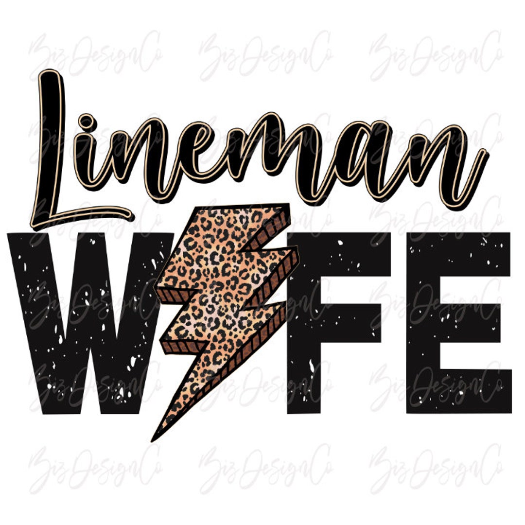 Lineman Wife Sublimation Png, Leopard Sublimation Designs Downloads ...