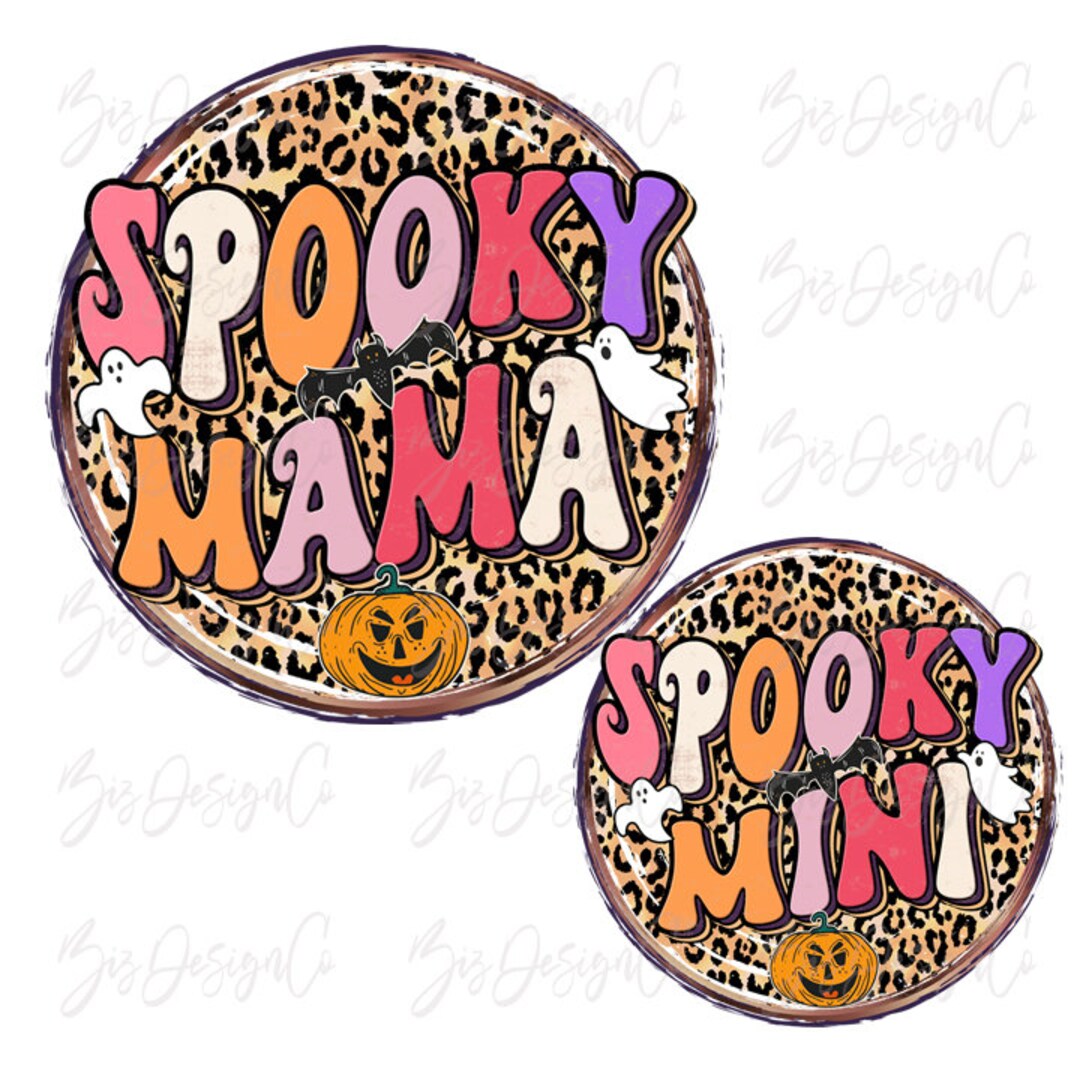 Groovy Spooky Mama Spooky Mini Png Retro Halloween - Etsy