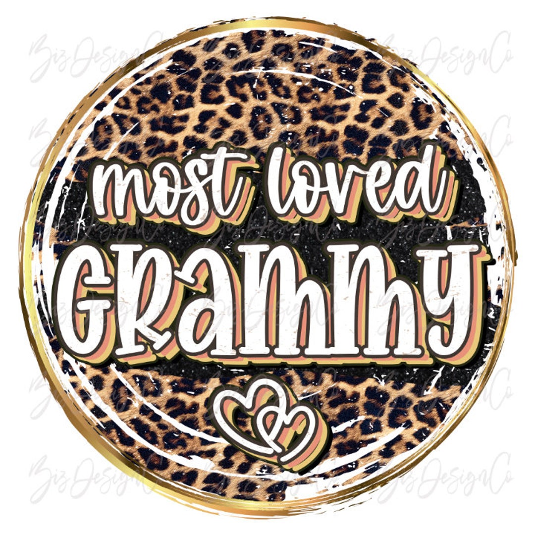 Most Loved Grammy Png, RETRO Leopard Grandma Sublimation Designs ...