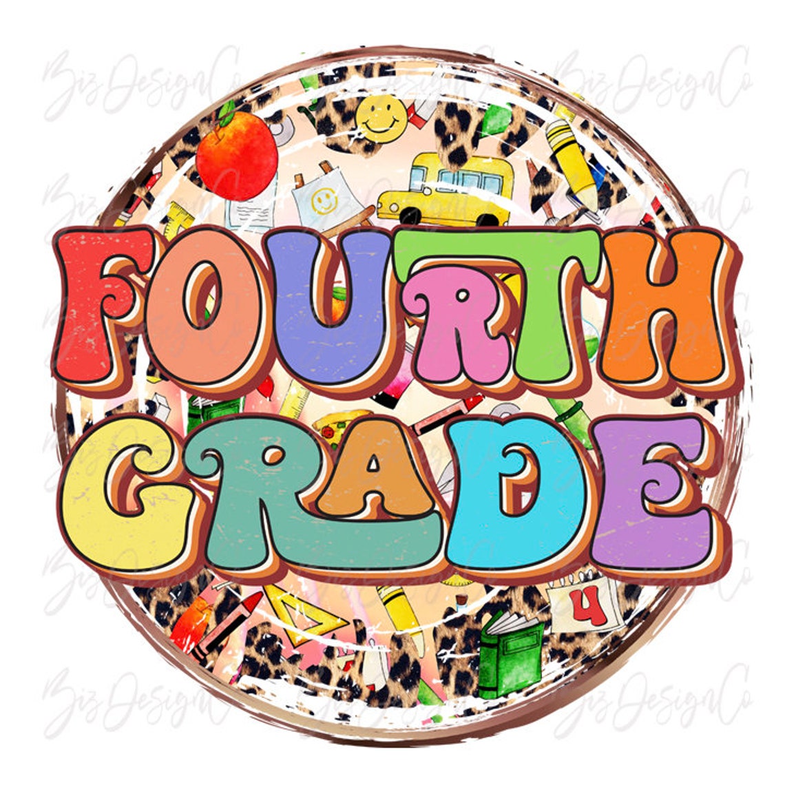 Retro Fourth Grade Png Groovy Fourth Grade Sublimation - Etsy