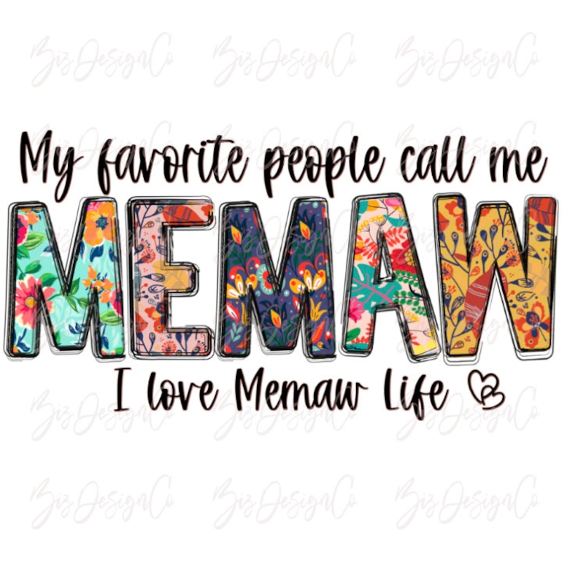 Memaw Svg - Etsy