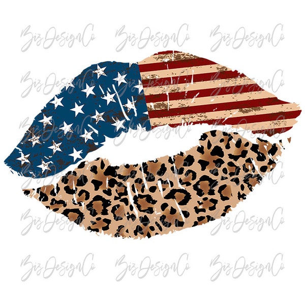 American Flag Lips - Etsy
