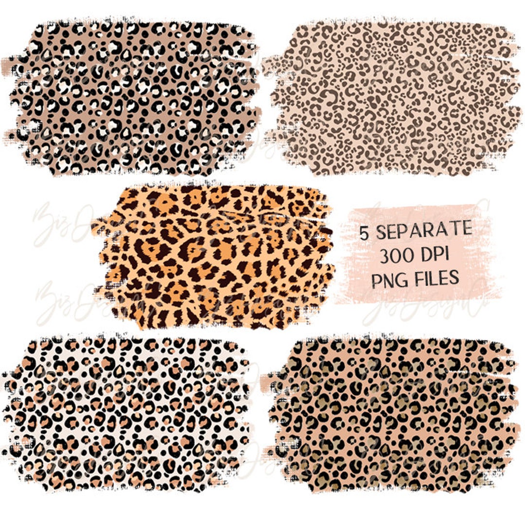 Cheetah Leopard Background Png Bundle, Cheetah Print Sublimation ...