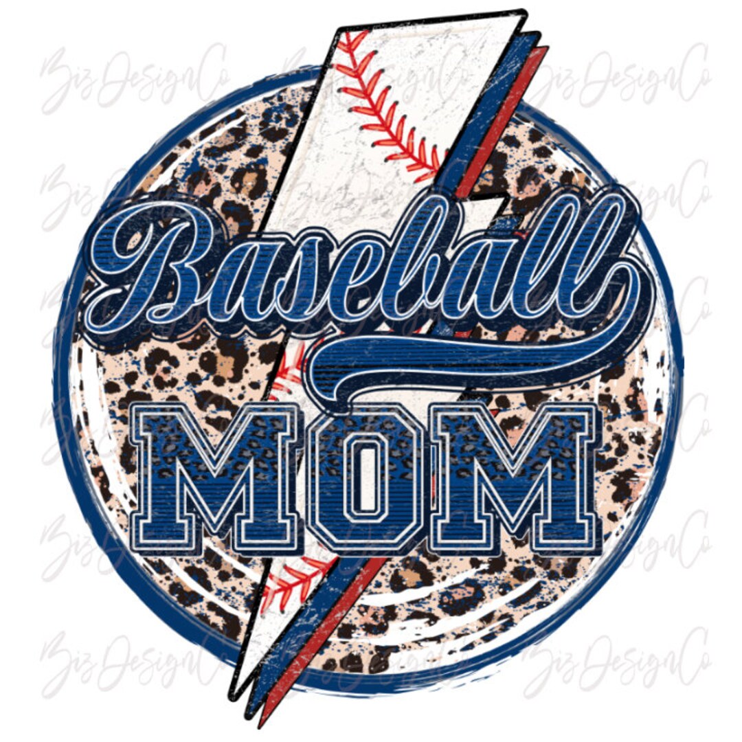 Baseball Mom Png, Cheetah Leopard Baseball Sublimation Designs ...