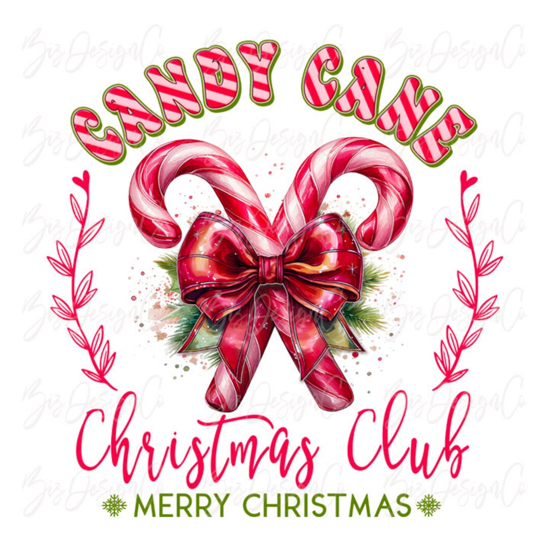 Candy Cane Christmas Club Png, Christmas Candy Cane Png, Christmas ...