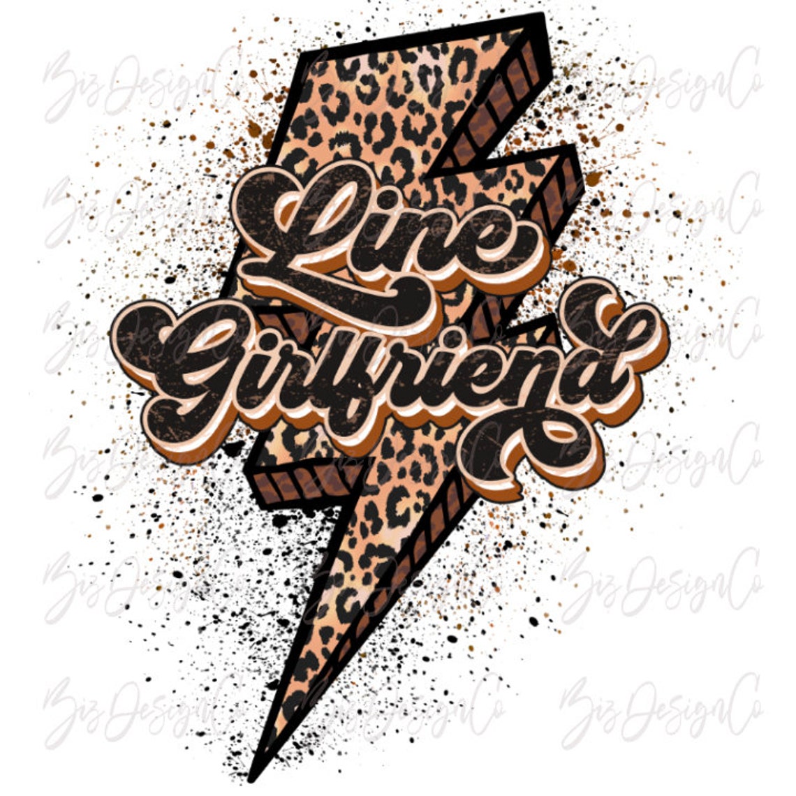 Line Girlfriend PNG Leopard Lineman Sublimation Designs - Etsy
