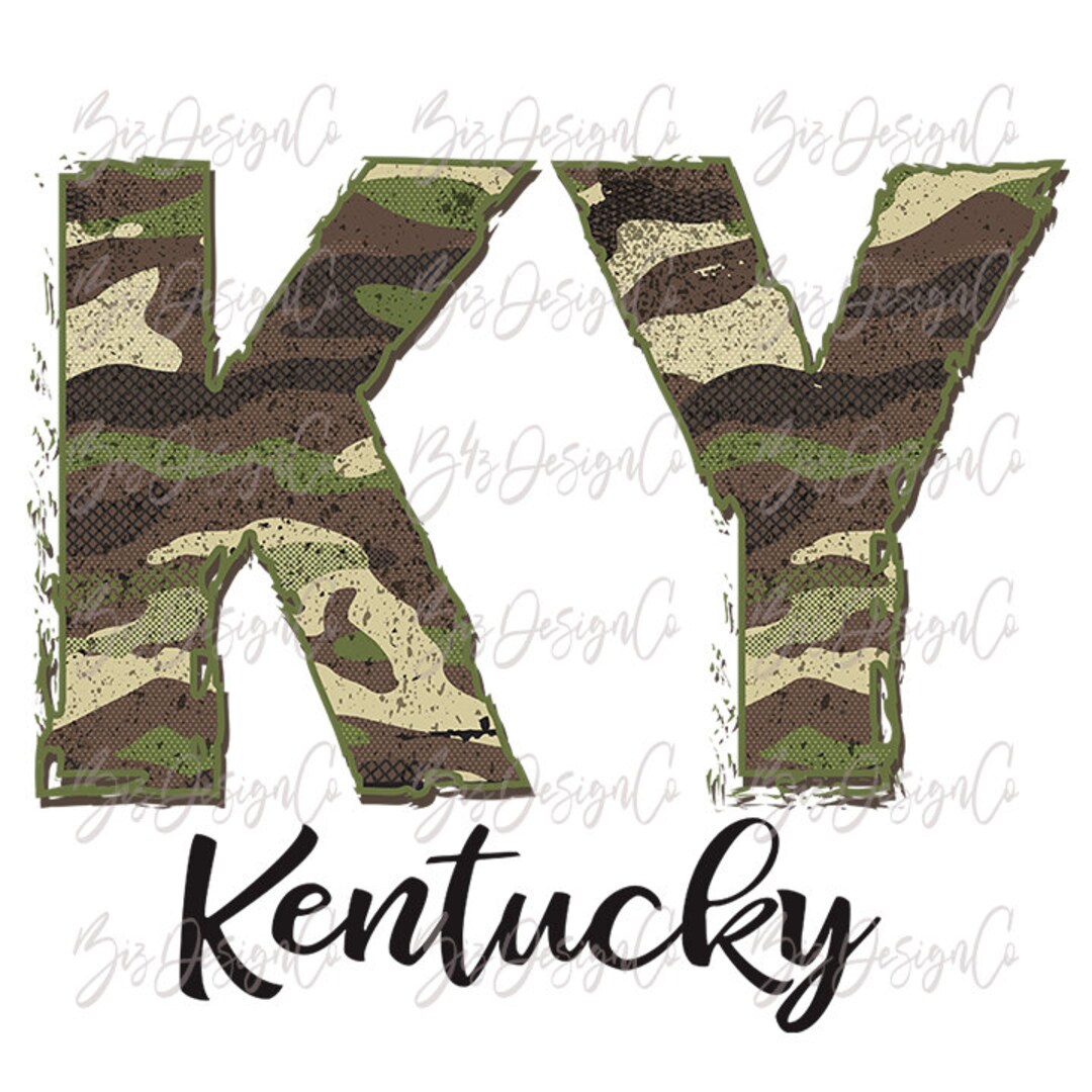 Kentucky Png Sublimation Camoflauge, KY Sublimation Designs Downloads ...