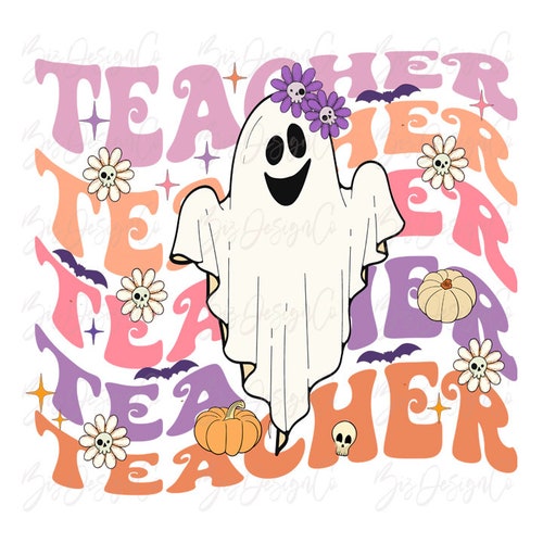 Spooky Teacher Png Spooky Teacher Sublimation Designs - Etsy