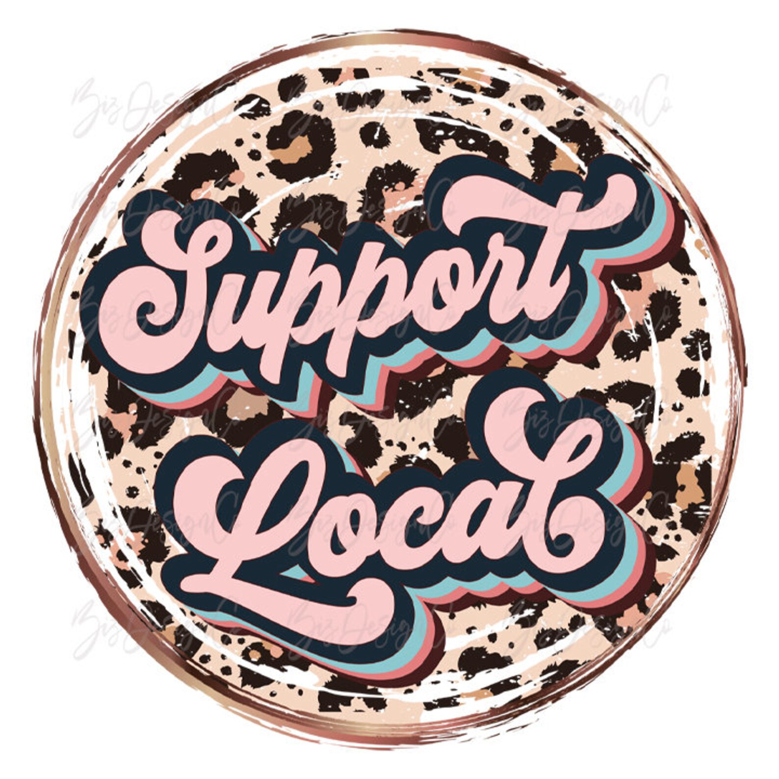 Support Local Png Leopard Sublimation Designs Downloads Shop - Etsy