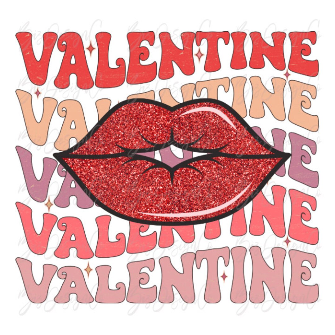 Groovy Valentine Png, Red Valentine Sublimation Designs Downloads ...