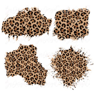 Retro Leopard Patches Png, Leopard Print Patches PNG, Leopard Patch ...