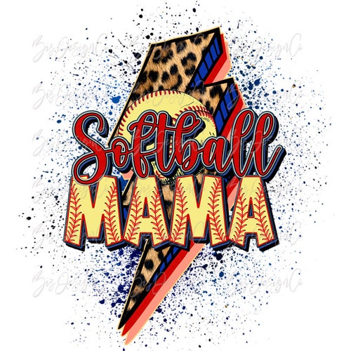 Softball Mom Png Cheetah Leopard Softball Sublimation Designs - Etsy