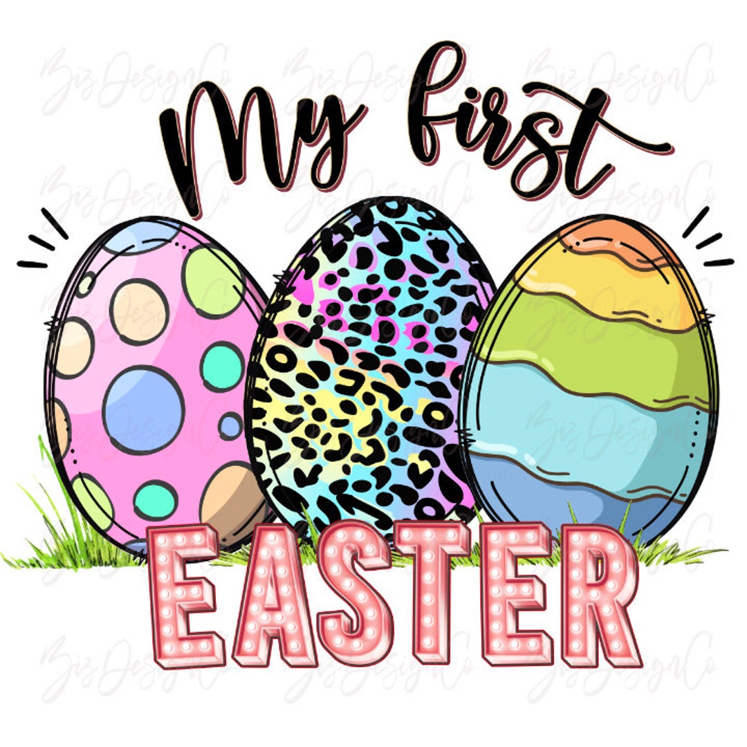 My First Easter Baby Girl Png, Happy Easter Sublimation Designs ...