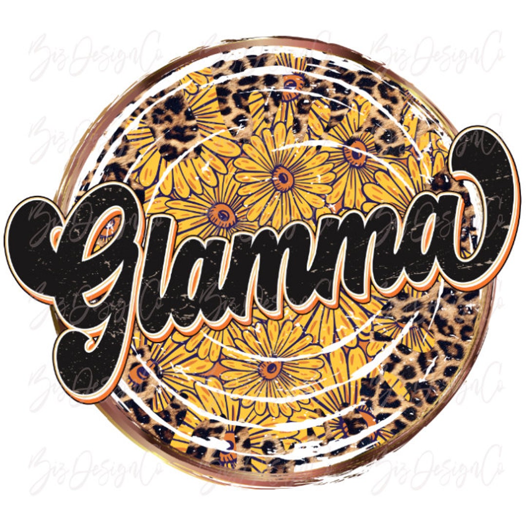 Glamma Sublimation Designs Downloads, Leopard Grandma Sublimation Files ...