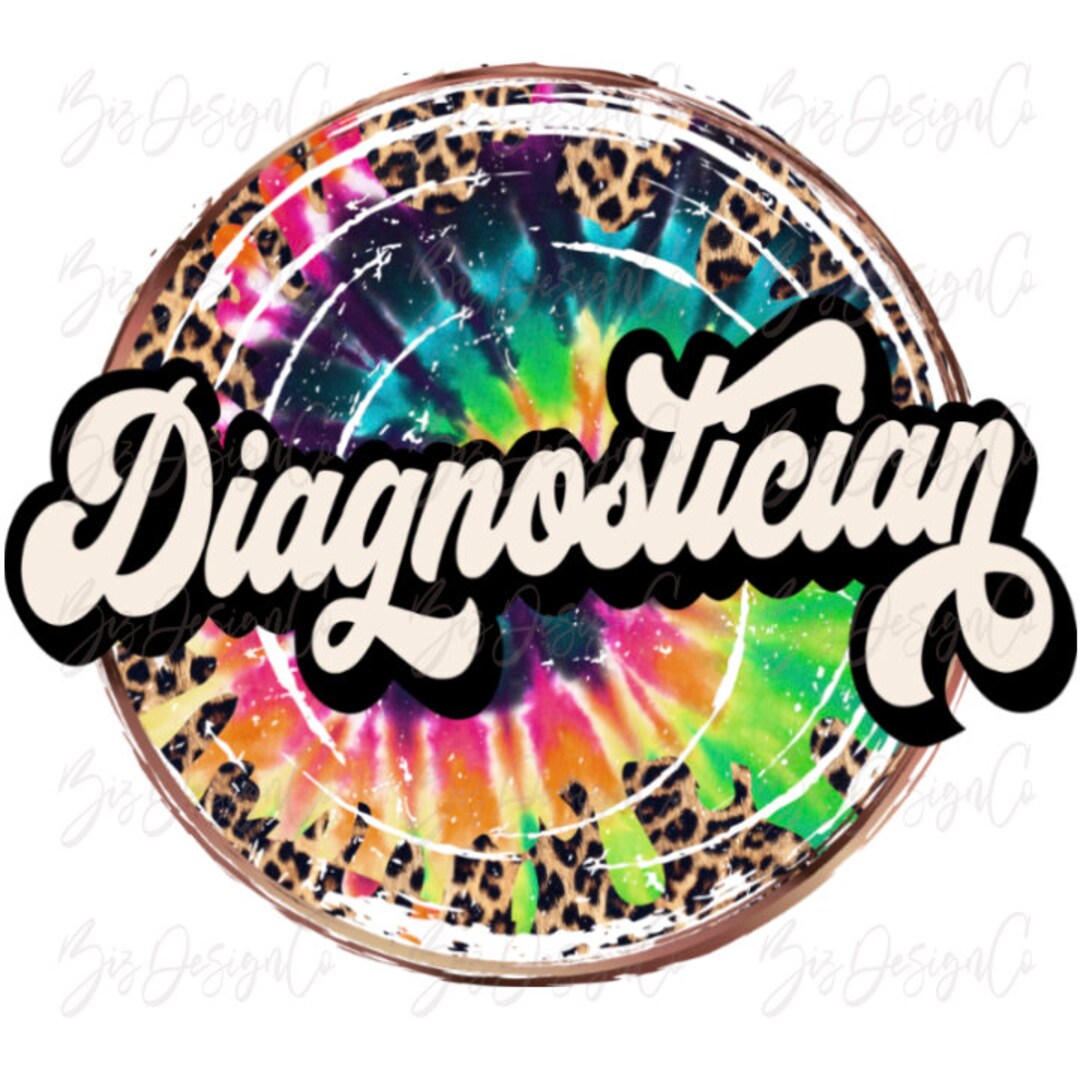 Diagnostician Png File, Retro Leopard Diagnostician Sublimation Designs ...