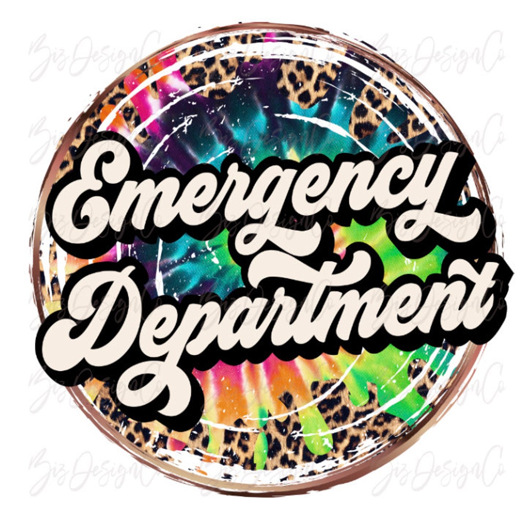 Leopard Emergency Department Sublimation Designs Downloads, Retro Tie ...