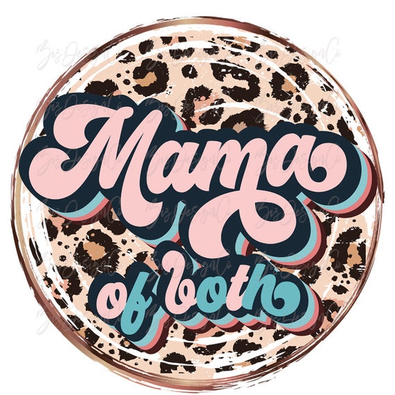 Retro Mama of Both Png Mom of Both Sublimation Download Pink - Etsy