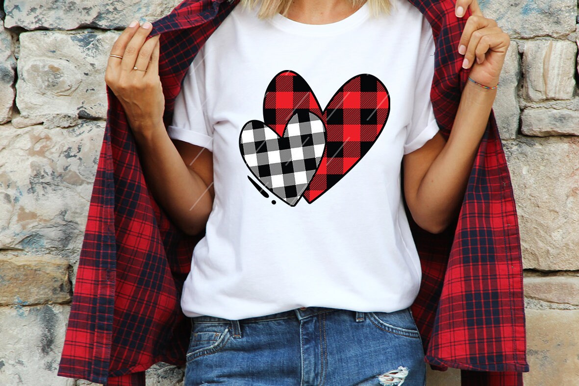 Plaid Heart Svg / Love Heart Svg / Valentines Day Svg Png - Etsy