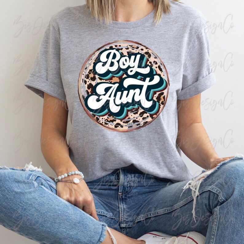 Retro Boy Aunt Png Aunt Sublimation Designs Downloads Files - Etsy