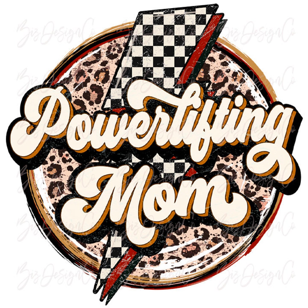 Powerlifting Mom Png, Cheetah Leopard Powerlifting Sublimation Designs ...