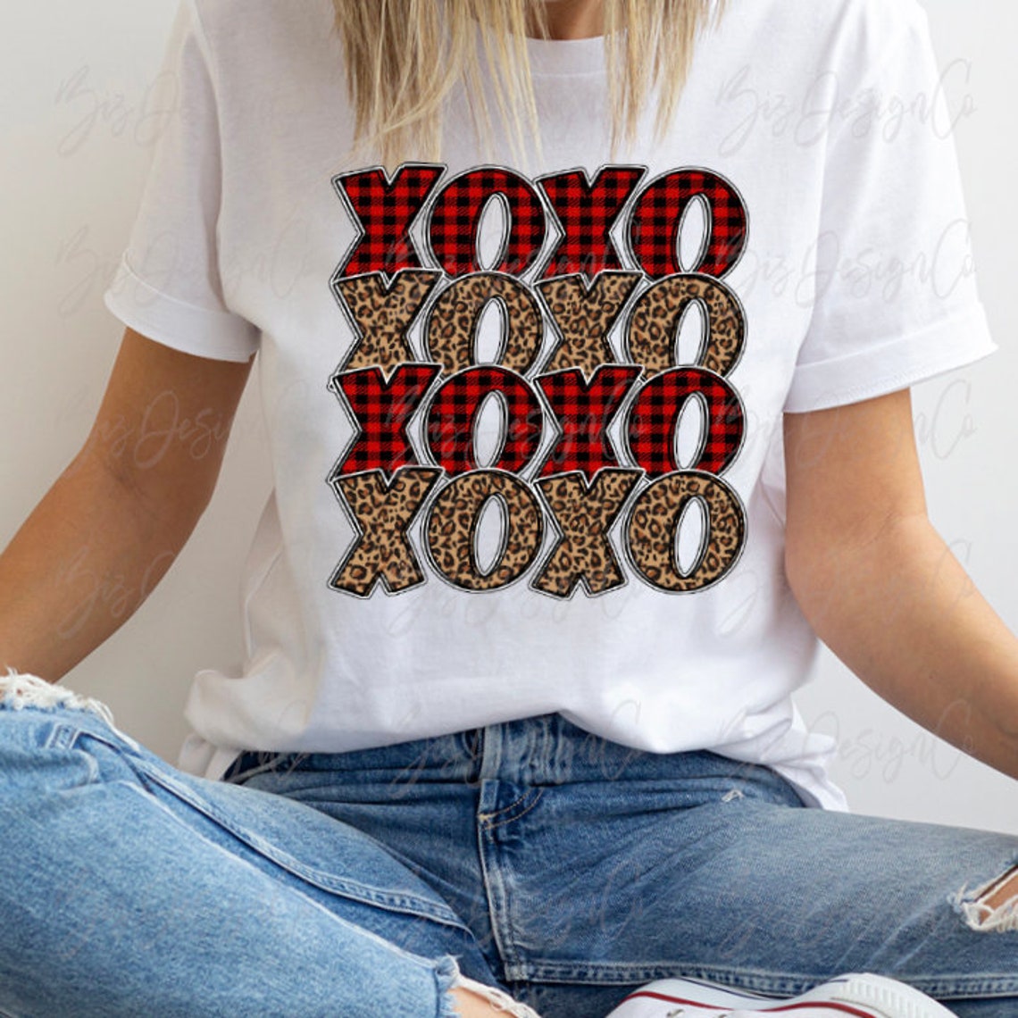Xoxo Valentine Png Cheetah Leopard Red Xoxo Png File for - Etsy