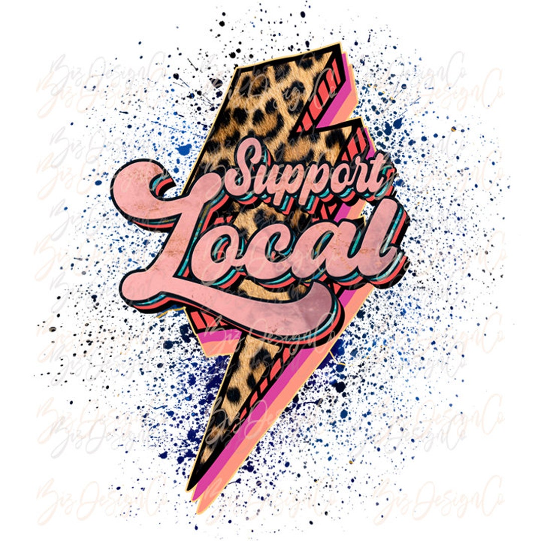 Retro Support Local PNG, RETRO Sublimation Designs Downloads, Support ...