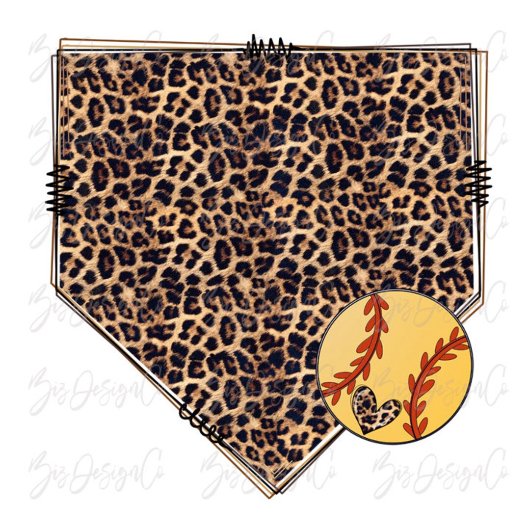 Leopard Softball Png, Softball Sublimation Designs Downloads, Cheetah ...