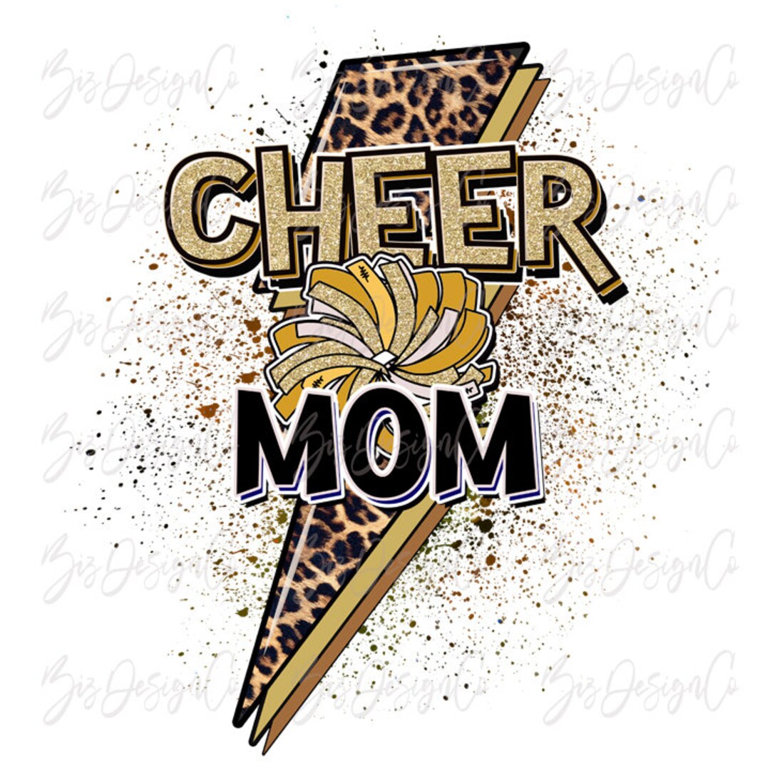 Leopard Cheer Mom Png RETRO Sports Sublimation Designs - Etsy