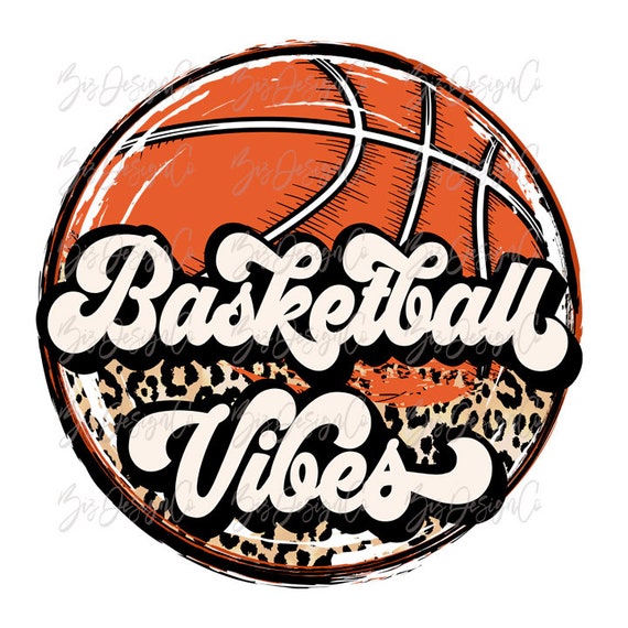 Retro Basketball Vibes Png Leopard Basketball Sublimation - Etsy