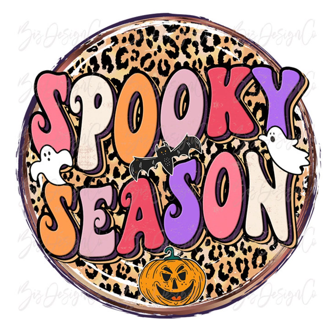 Retro Spooky Season Png Groovy Halloween Sublimation Designs - Etsy