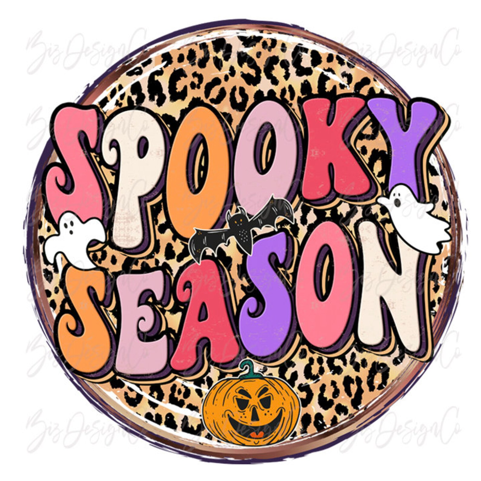 Retro Spooky Season Png Groovy Halloween Sublimation Designs - Etsy