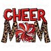 Leopard Cheer Mom Png, RETRO Sports Sublimation Designs Downloads ...