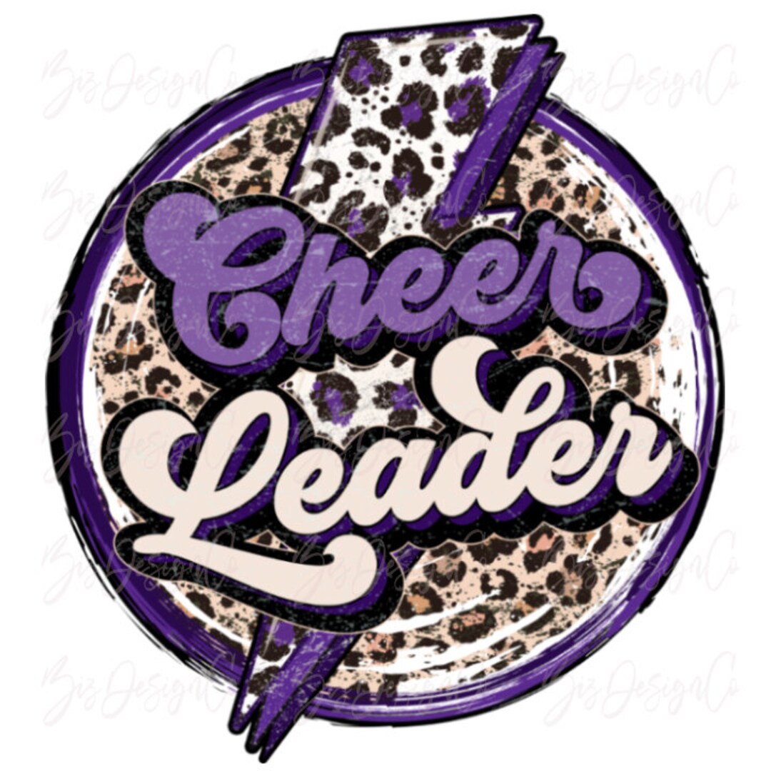 Leopard Cheerleader Png, RETRO Sports Sublimation Designs Downloads ...