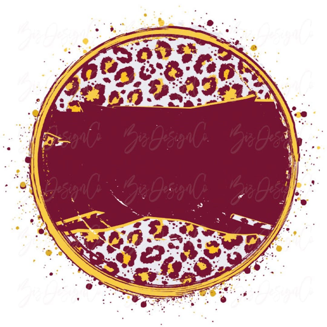 Burgundy Maroon Yellow Blank Leopard Background Sublimation Designs ...