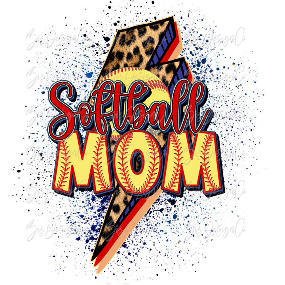 Softball Mom Png Cheetah Leopard Softball Sublimation Designs - Etsy