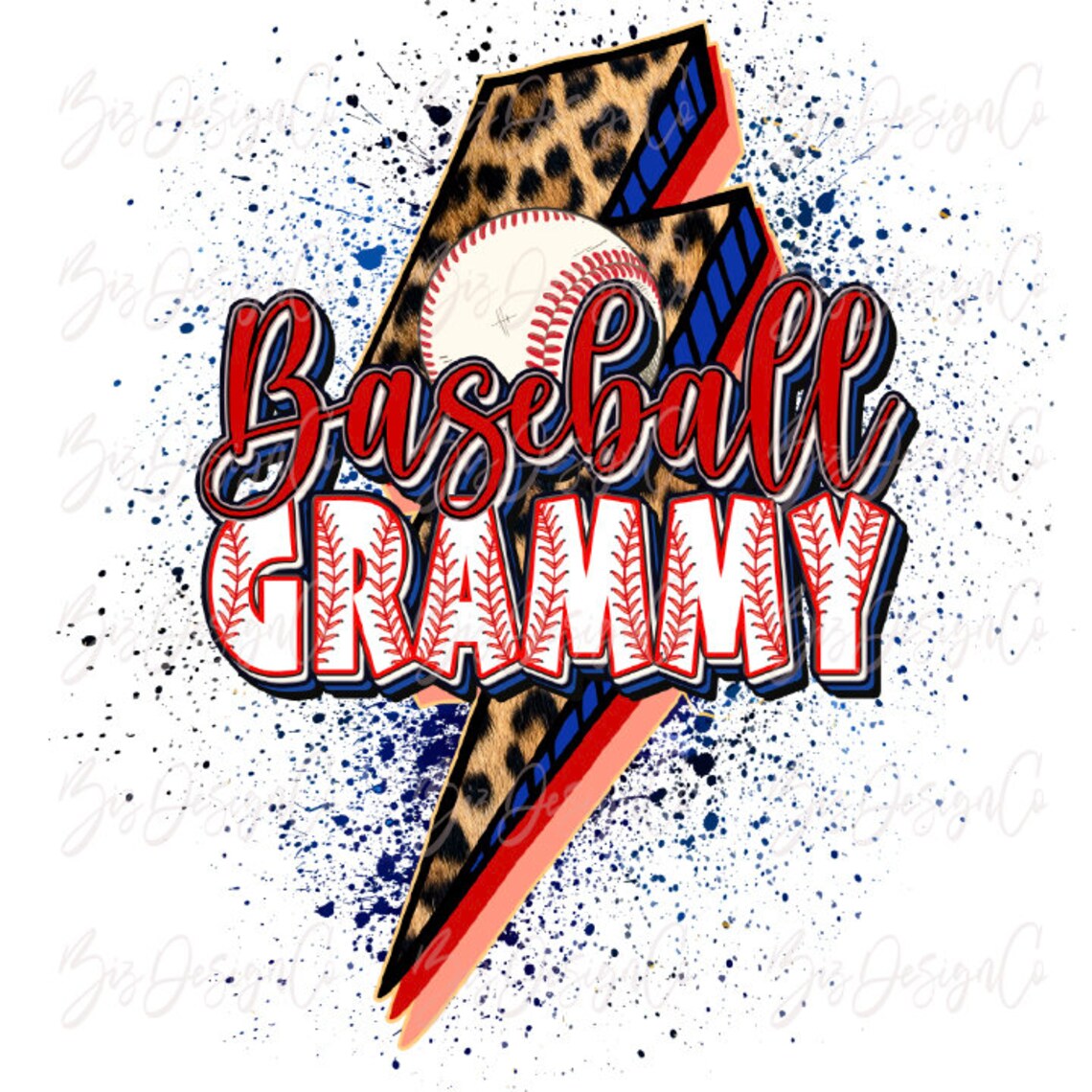 Red Baseball GRAMMY Png Cheetah Leopard Baseball Sublimation - Etsy