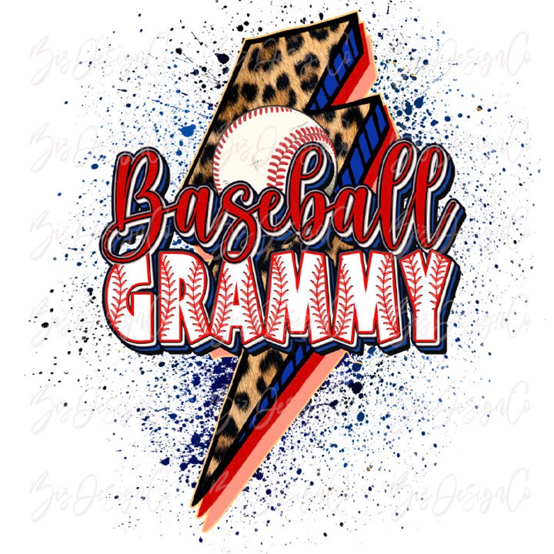 Red Baseball GRAMMY Png Cheetah Leopard Baseball Sublimation - Etsy