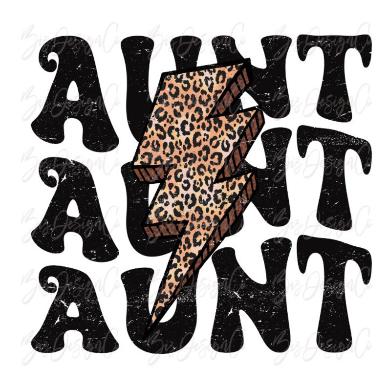Retro Aunt Sublimation Designs Downloads Leopard Sublimation - Etsy