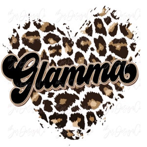 Glamma Leopard Png, RETRO Grandma Sublimation Designs Downloads File ...