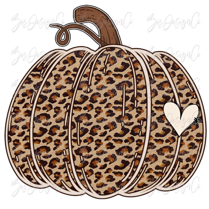 Leopard Pumpkin Png Pumpkin Sublimation Designs Downloads - Etsy