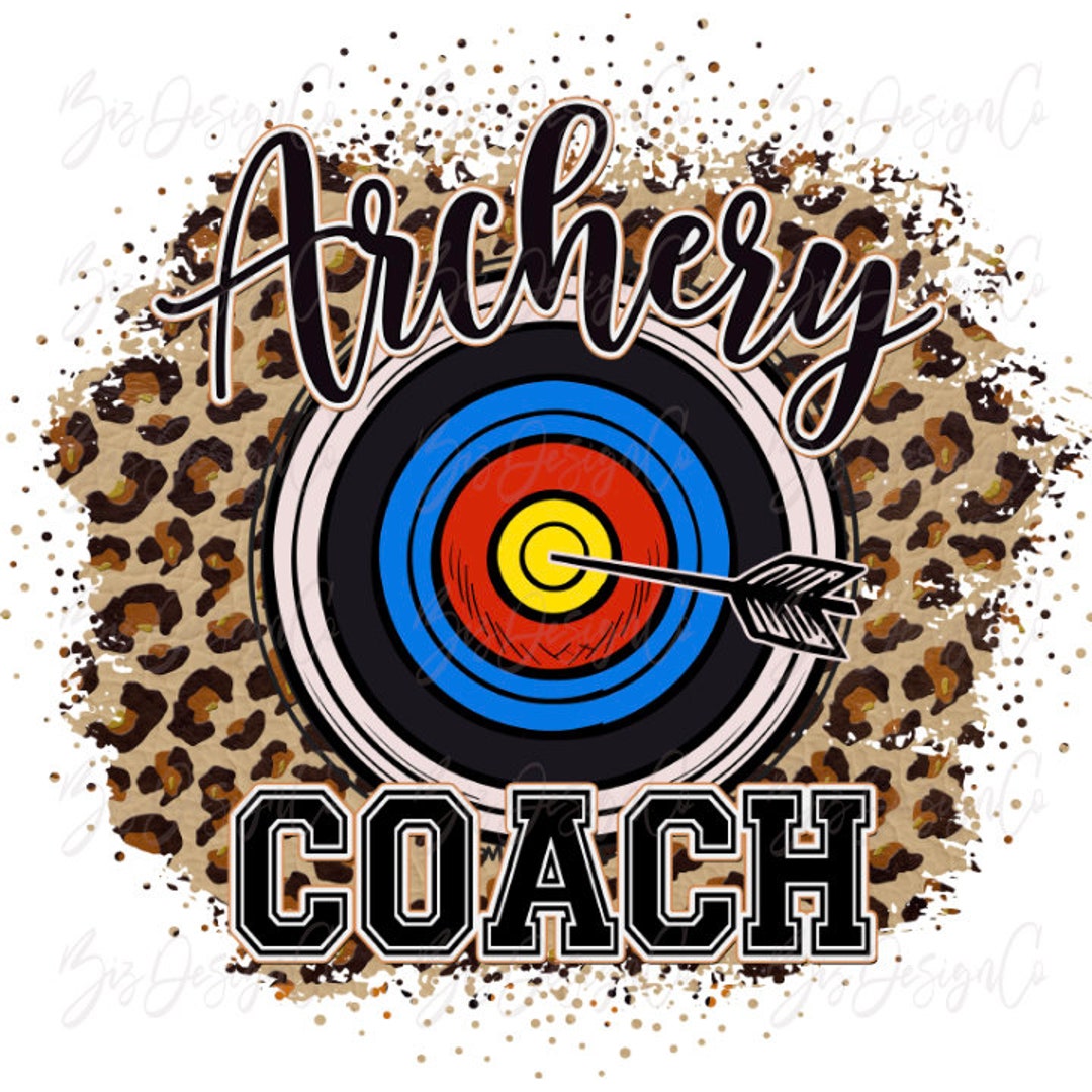Archery Coach Png, Retro Archery Sublimation Designs Downloads, Vintage ...